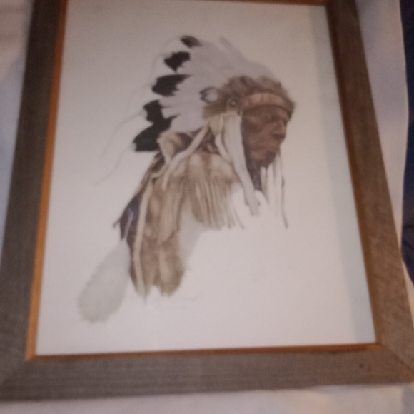 Ken Schmidt | Art | Western Artist Ken Schmidt Indian Chief Print 9300 ...